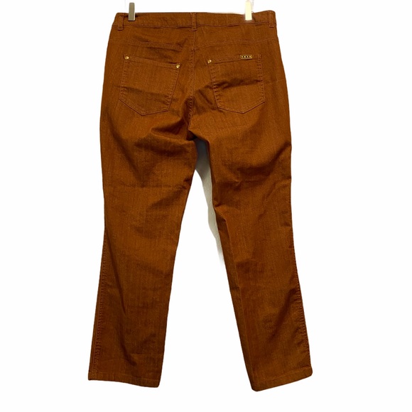 IMAN | Jeans | Iman Rust Colored Straight Leg Jeans Size L | Poshmark